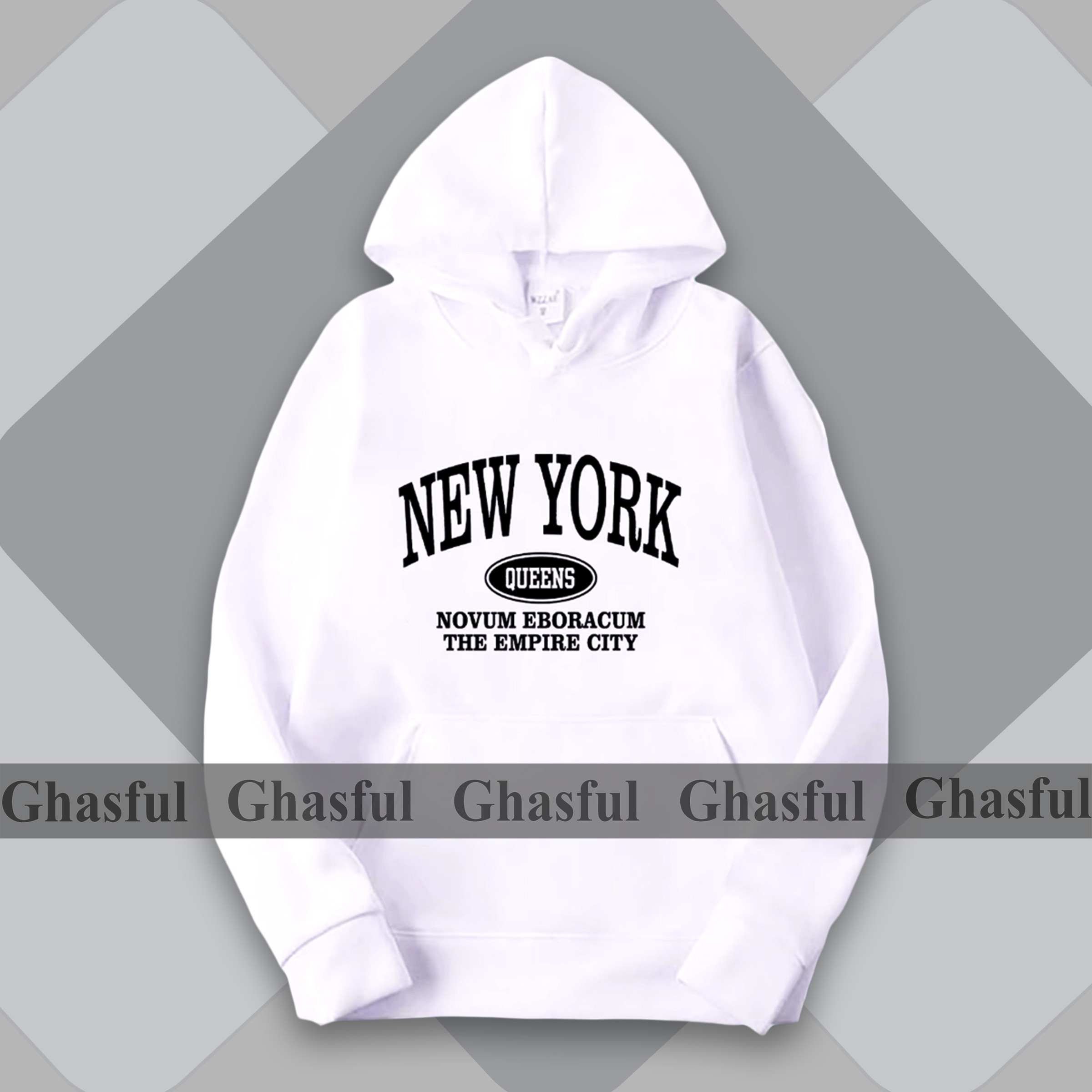 প্রিমিয়াম কোয়ালিটির স্টাইলিশ ও আরামদায়ক হুডি_ N. সাদা & E. ক্রিম ...